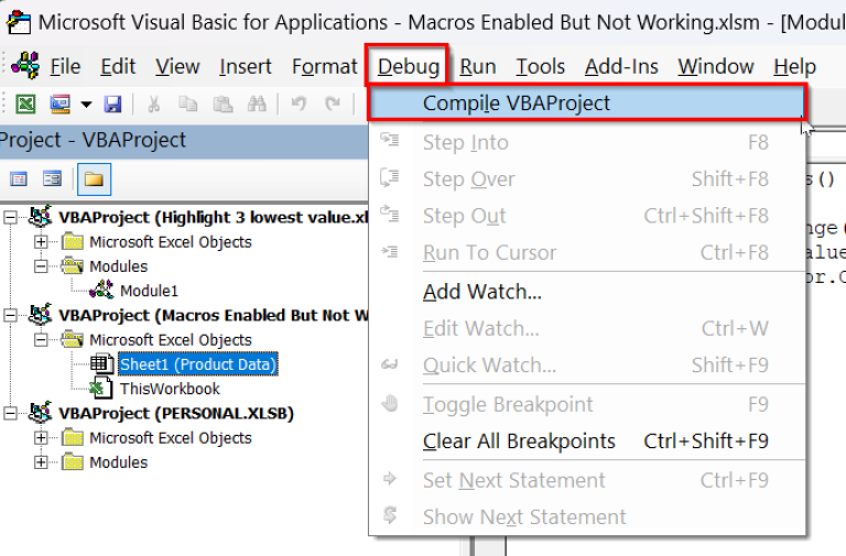Fixed Macros Enabled But Not Working 8 Probable Solutions Excel Insider