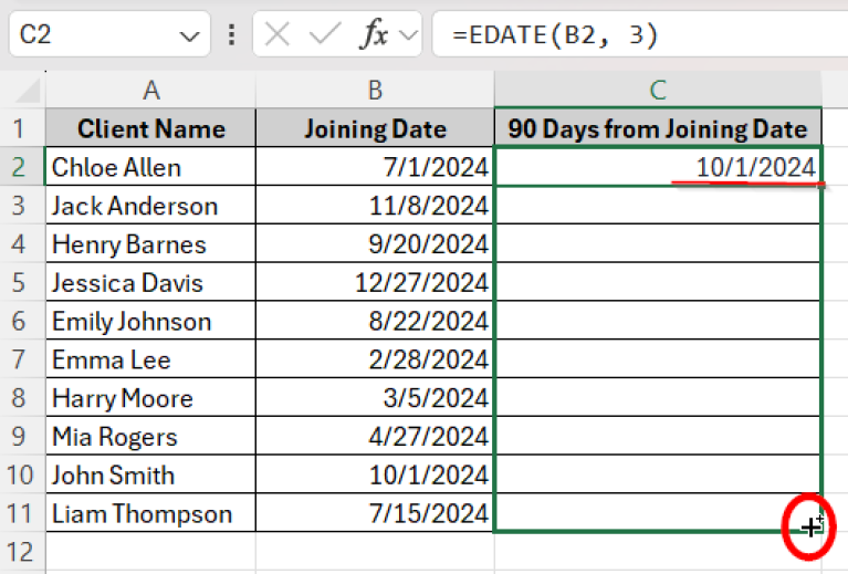 How to Calculate 90 Days From Date in Excel (4 Easy Ways) - Excel Insider