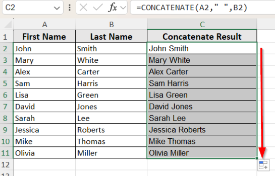 [Solved] CONCATENATE Function in Excel Not Working - Excel Insider