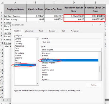 How to Round Time to Nearest 15 Minutes in Excel - Excel Insider