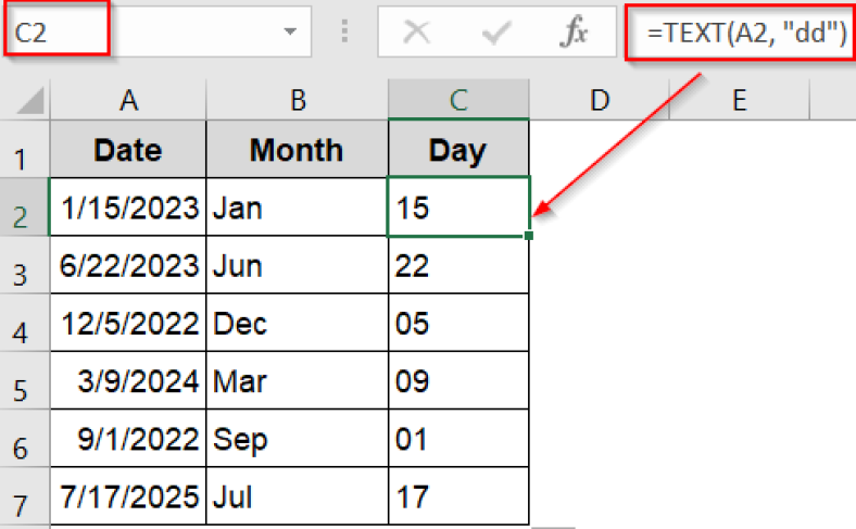 How To Extract Month And Day From A Date In Excel 6 Methods