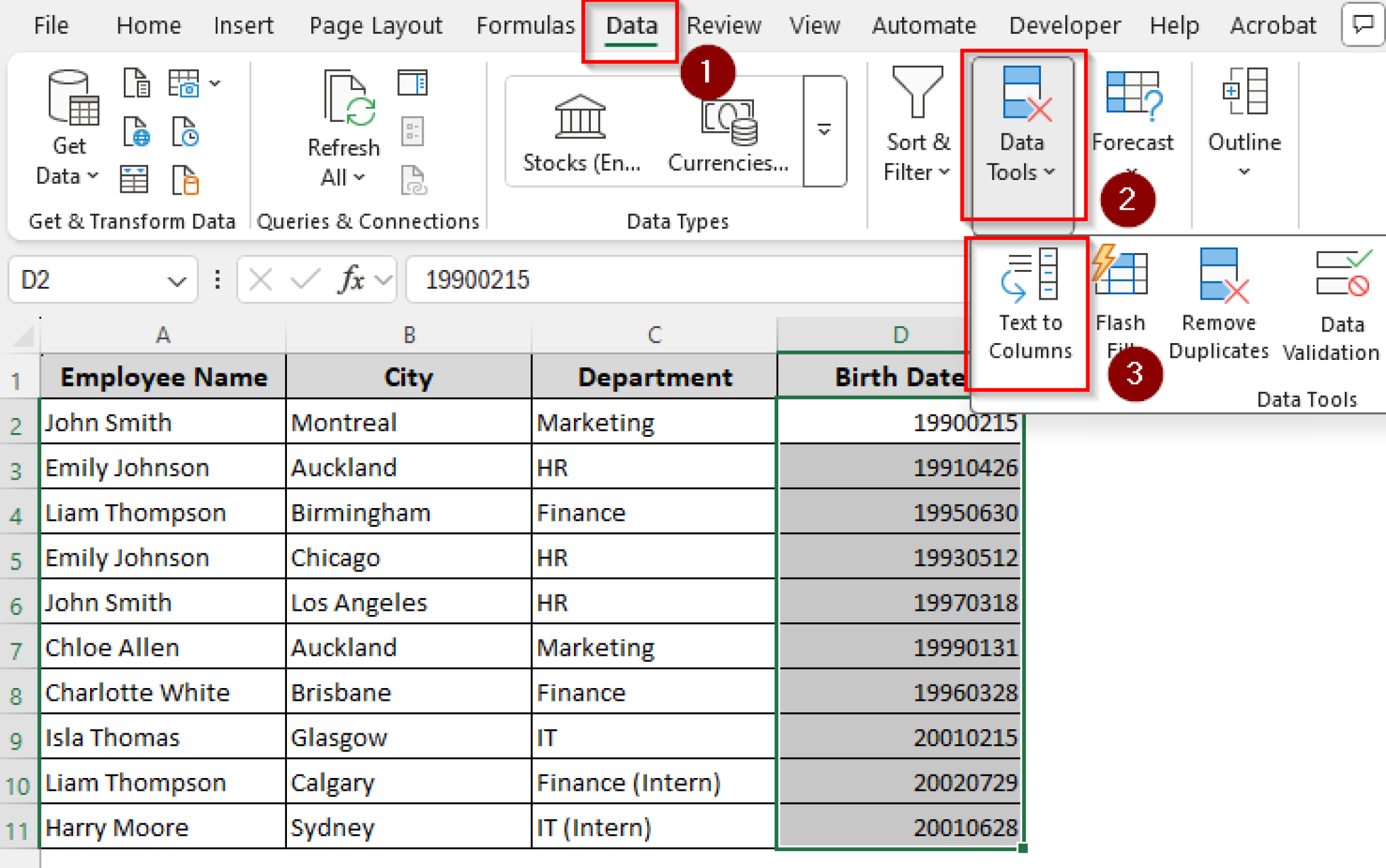 How to Convert 8 Digit Number to Date in Excel (6 Different Cases) - Excel Insider