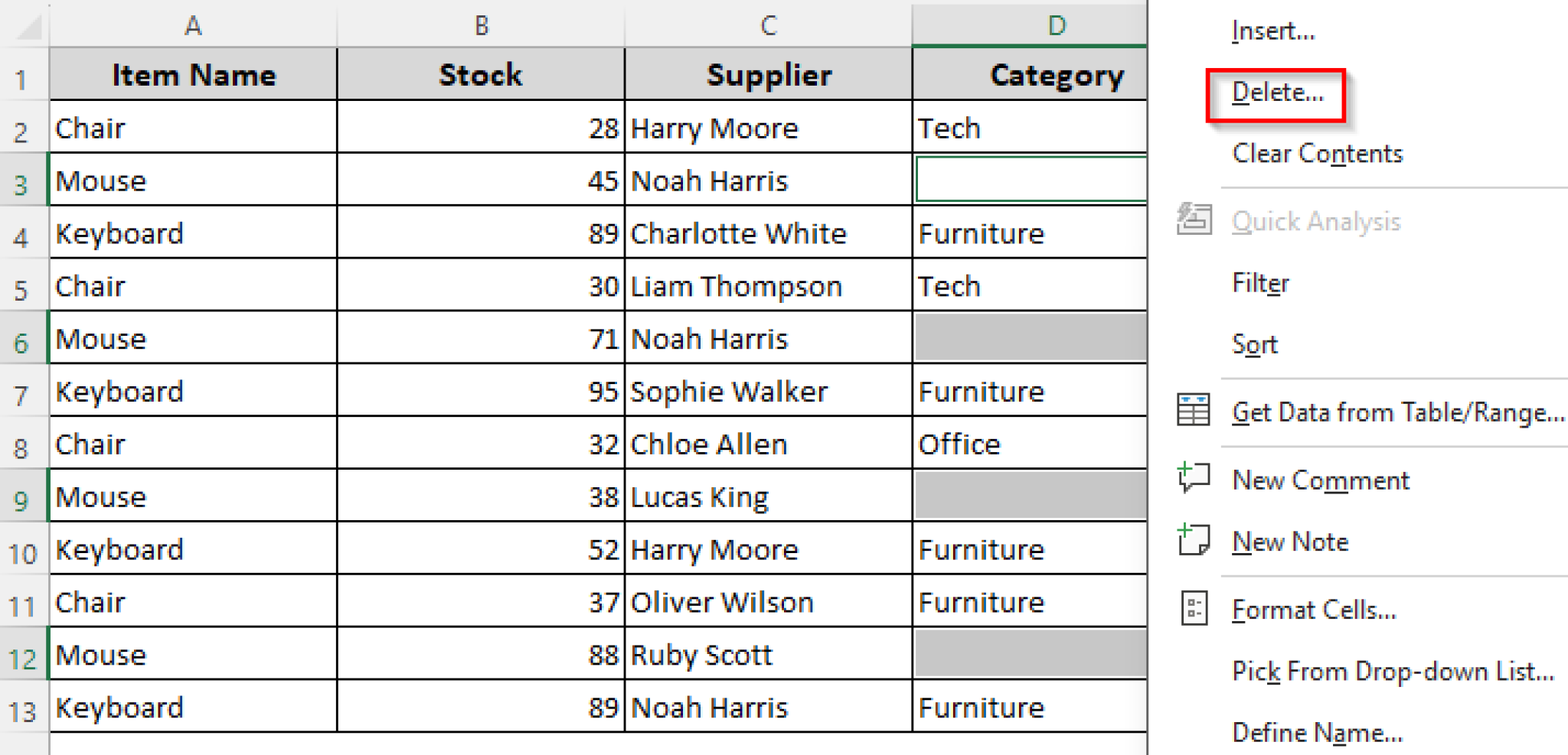 How to Delete Blank Cells in Excel and Shift Data Up - Excel Insider