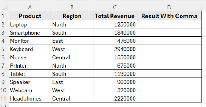 How To Put Comma Between Numbers In Excel 5 Simple Ways Excel Insider