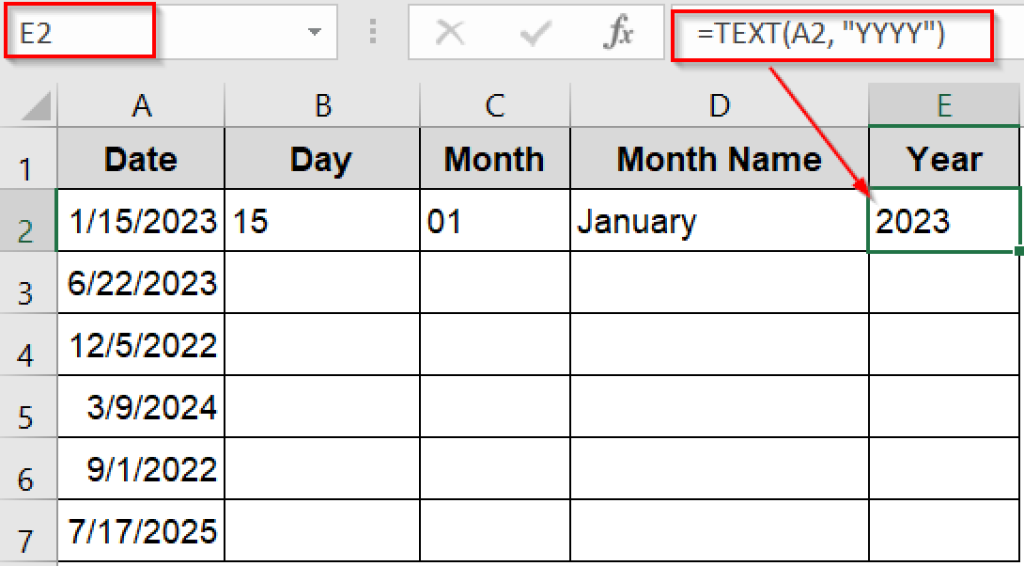 How to Separate Date in Excel Using Formula (3 Suitable Methods ...