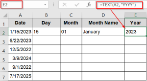 How to Separate Date in Excel Using Formula (3 Suitable Methods ...