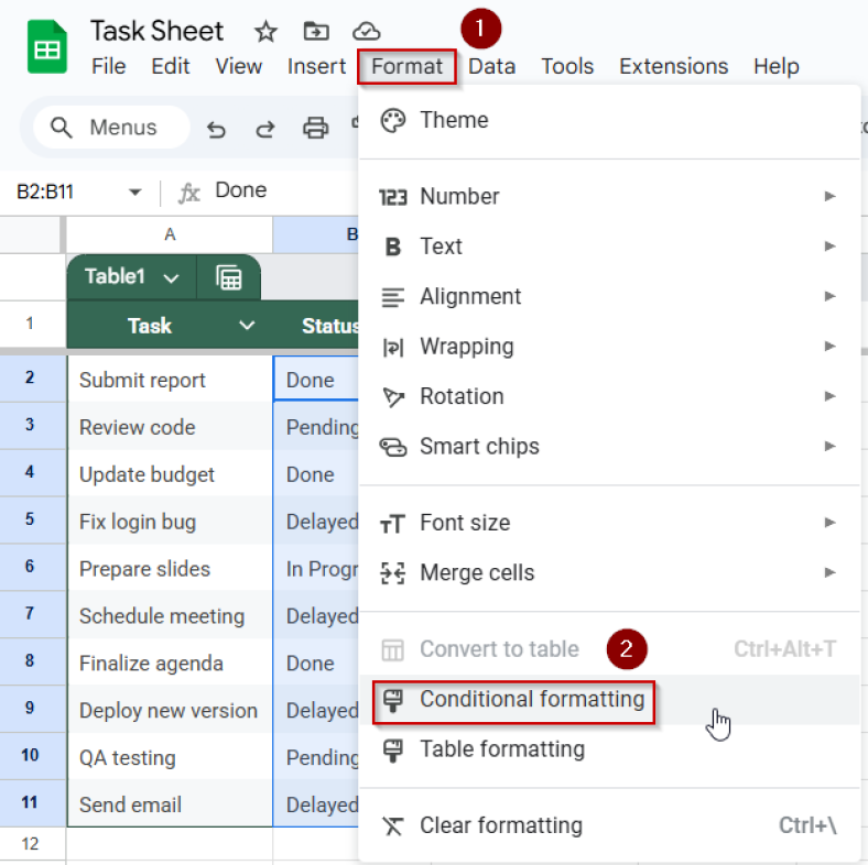 How to Return a Value If Cell Color Is Red in Google Sheets - Excel Insider