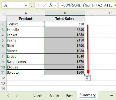 How To Use SUMIF Across Multiple Sheets In Excel (2 Examples) - Excel Insider