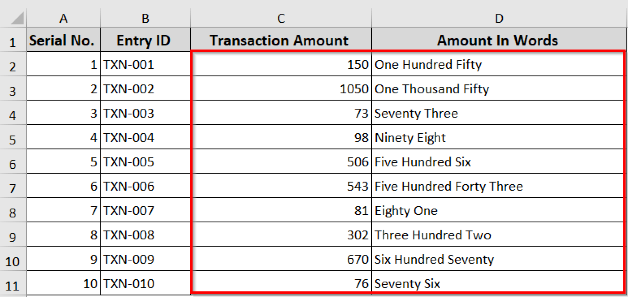 How to Convert Number To Words in Excel (4 Effective Ways) - Excel Insider