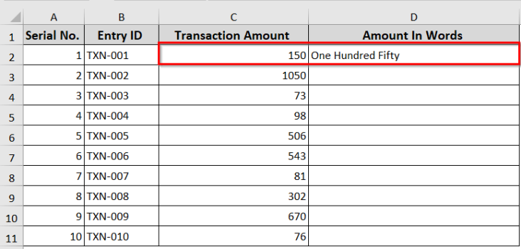 How to Convert Number To Words in Excel (4 Effective Ways) - Excel Insider