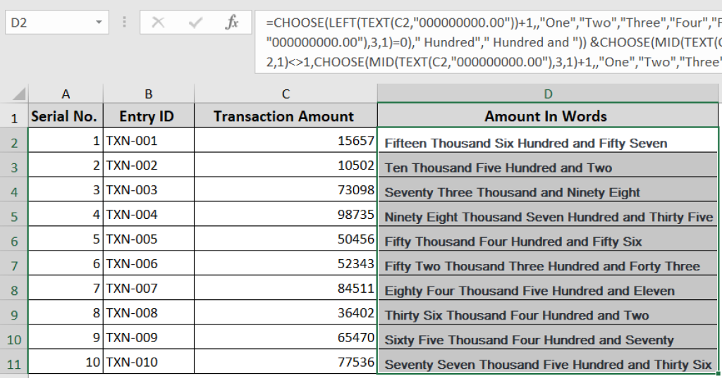 How to Convert Number To Words in Excel (4 Effective Ways) - Excel Insider