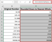 How to Round Down to Nearest Whole Number in Excel - Excel Insider