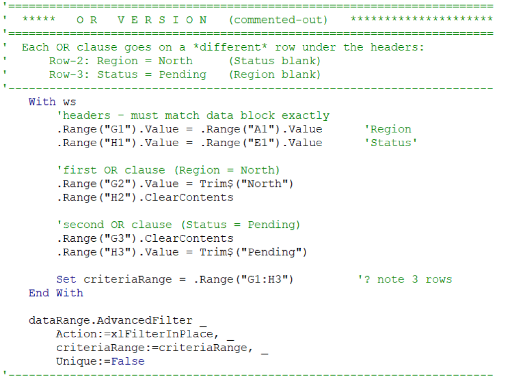 How to Filter with Multiple Criteria in Excel VBA - Excel Insider