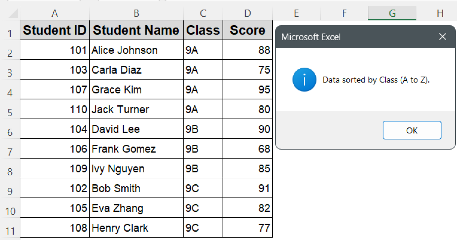 How to Sort Multiple Columns in Excel Using VBA - Excel Insider