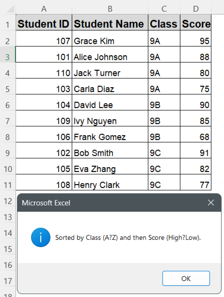 How To Sort Multiple Columns In Excel Using Vba Excel Insider