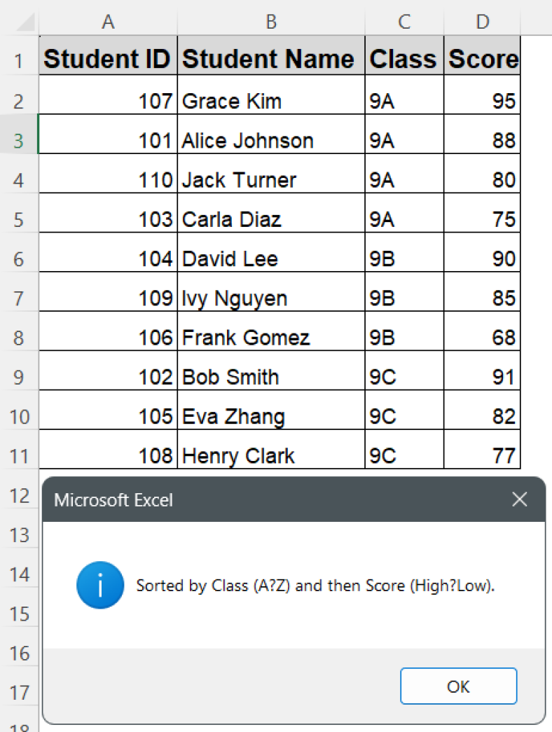 How to Sort Multiple Columns in Excel Using VBA - Excel Insider