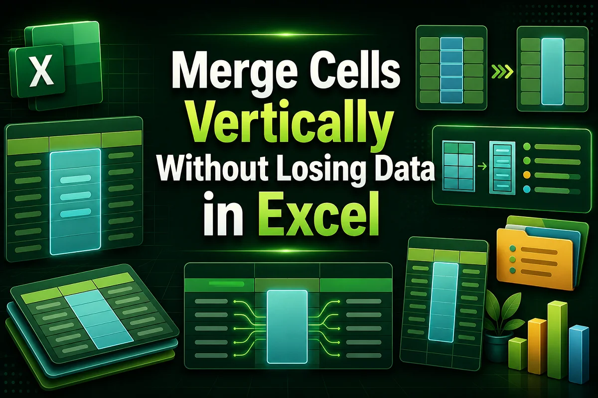 How to Merge Cells Vertically Without Losing Data in Excel - Excel Insider