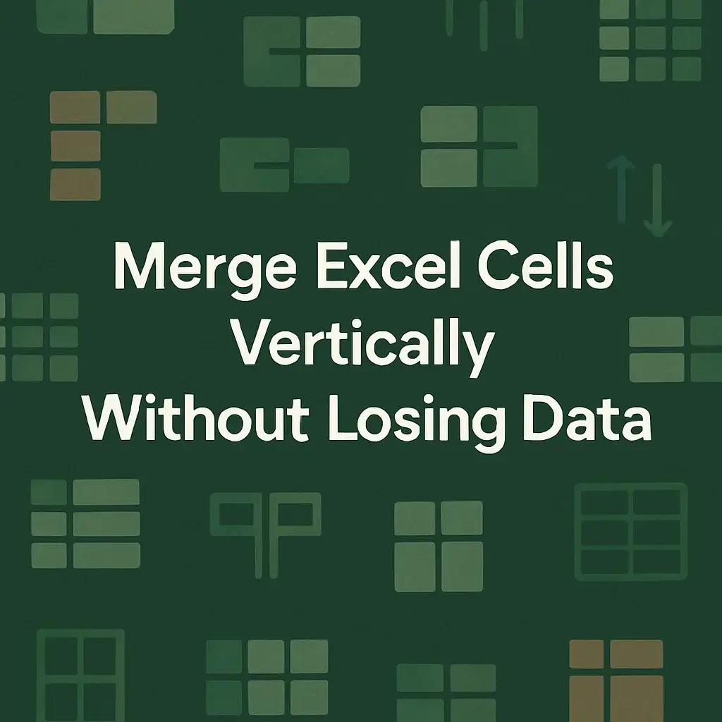 How To Merge Cells Vertically Without Losing Data In Excel Excel Insider