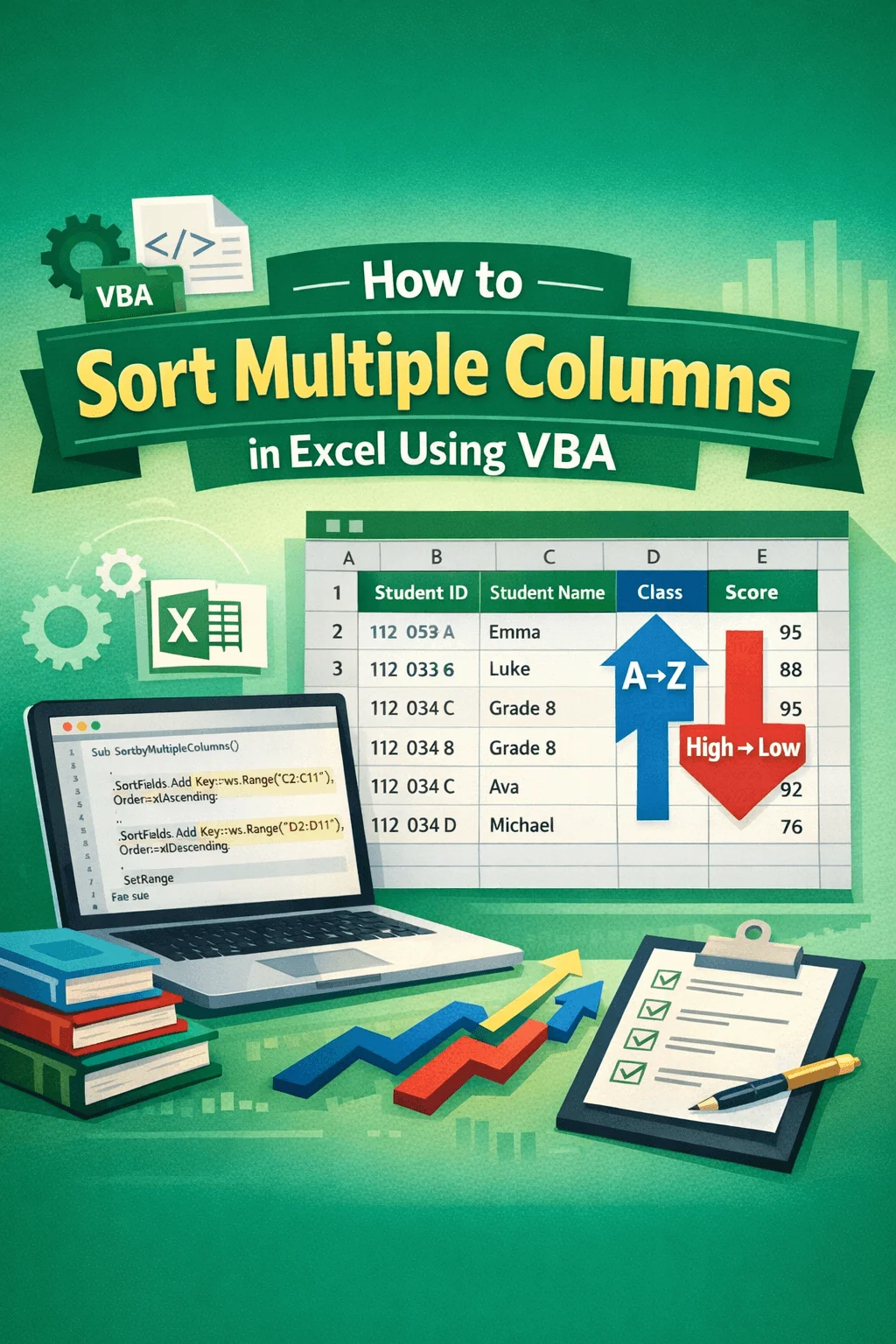 How to Sort Multiple Columns in Excel Using VBA - Excel Insider