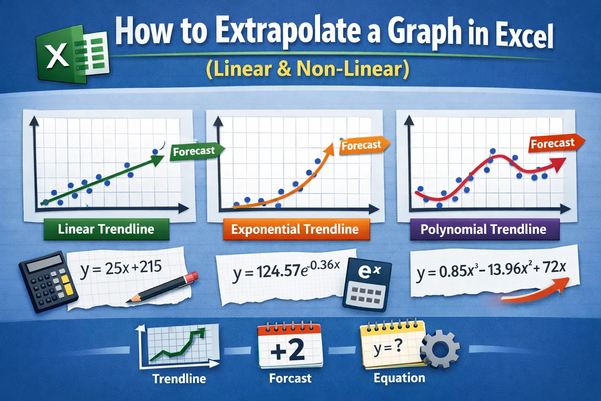 How to Extrapolate a Graph in Excel (Linear & Non-Linear) - Excel Insider
