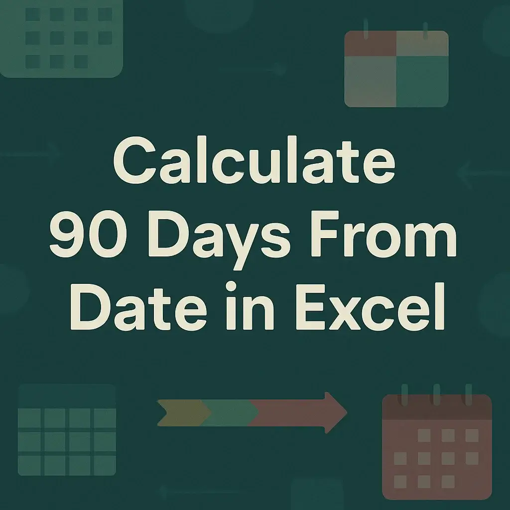 How to Calculate 90 Days From Date in Excel (4 Easy Ways) - Excel Insider