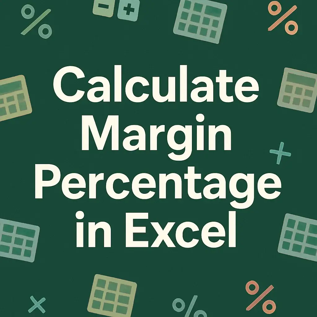 How To Calculate Margin Percentage In Excel With Quick Steps Excel