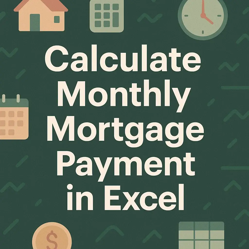 How To Calculate Monthly Mortgage Payment in Excel - Excel Insider