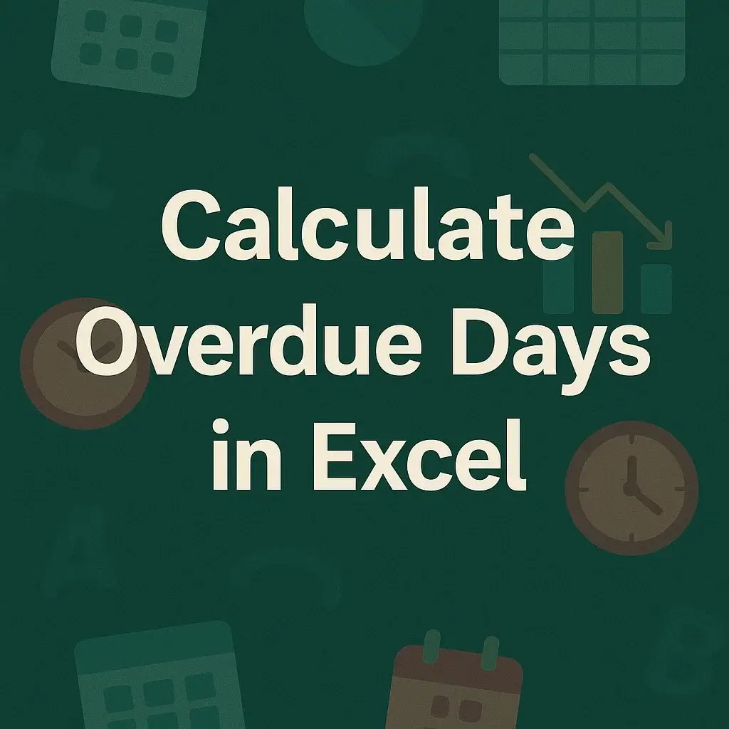 How to Calculate Overdue Days in Excel (8 Suitable Examples) - Excel Insider