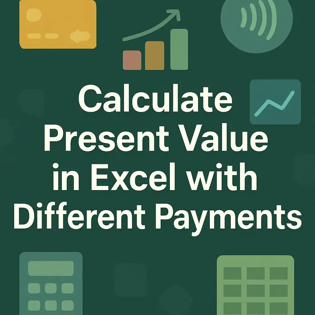 How To Calculate Present Value In Excel With Different Payments Excel Insider