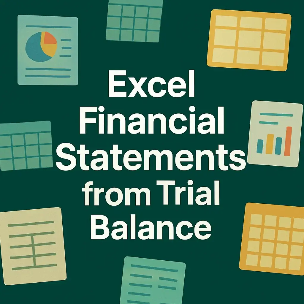 How to Prepare Financial Statements from Trial Balance in Excel - Excel ...