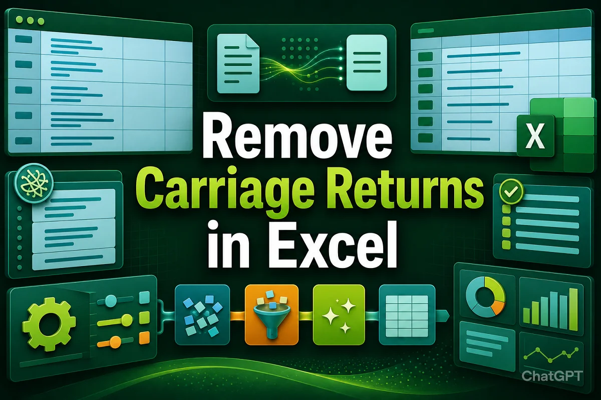 How to Remove Carriage Returns in Excel (7 Quick Tricks) - Excel Insider
