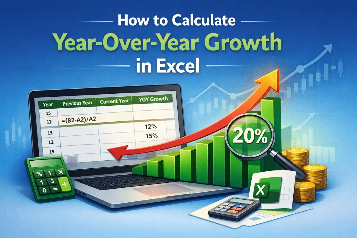 How to Calculate Year-Over-Year Growth in Excel - Excel Insider