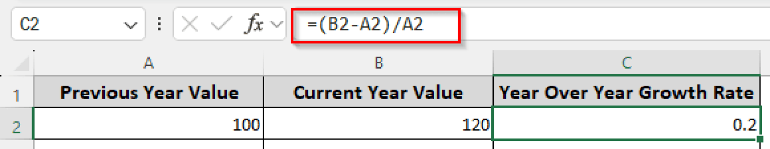How to Calculate Year-Over-Year Growth in Excel - Excel Insider
