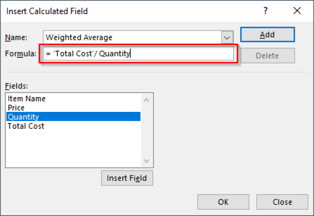 How To Calculate Weighted Average In Excel Using Pivot Table Excel