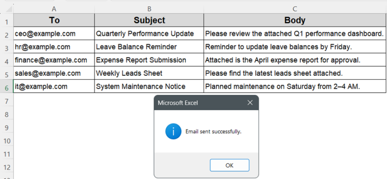 How To Create A Macro To Send Email From Excel Using Vba Excel Insider