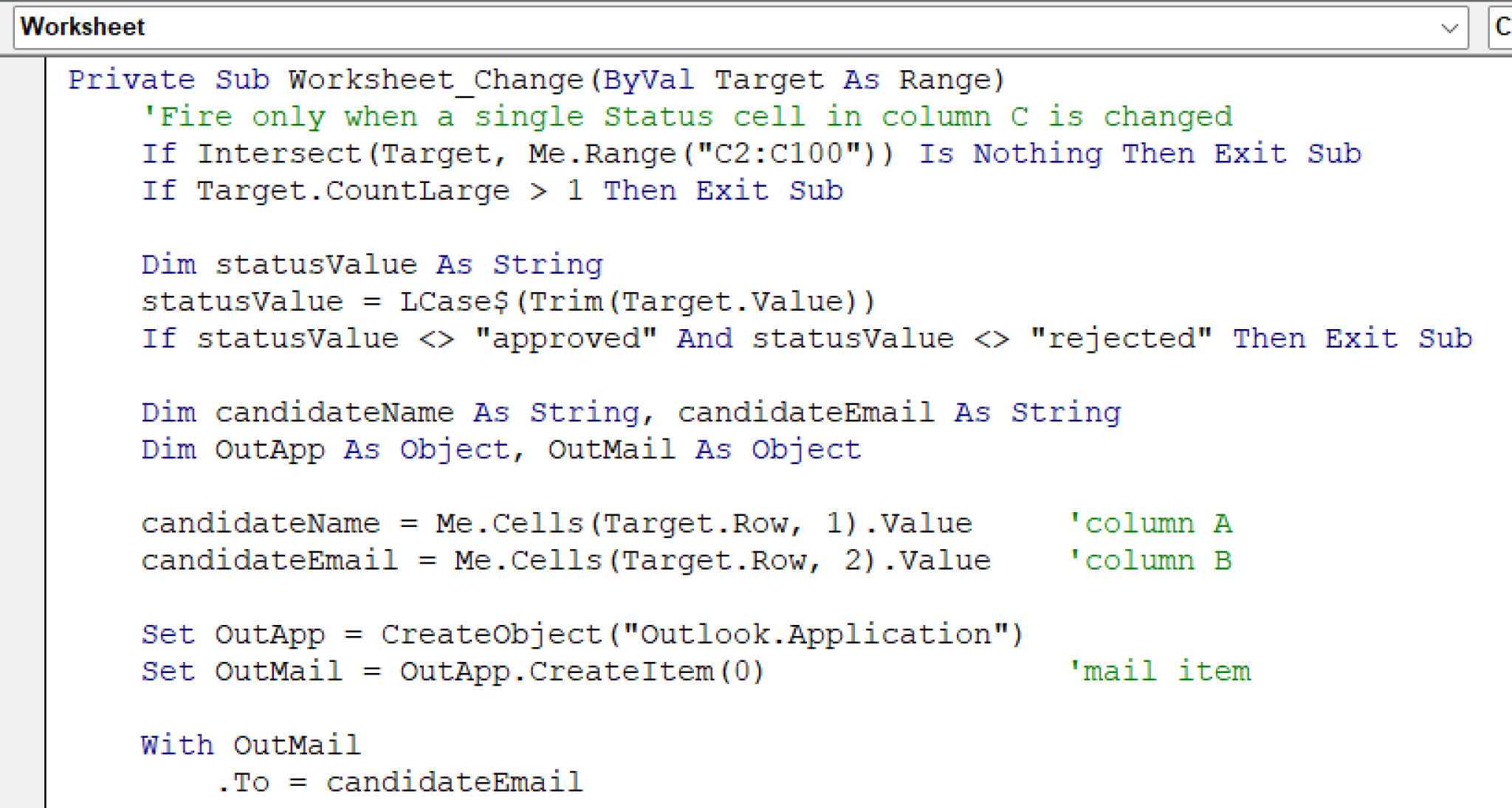 How to Create a Macro to Send Email from Excel Using VBA - Excel Insider
