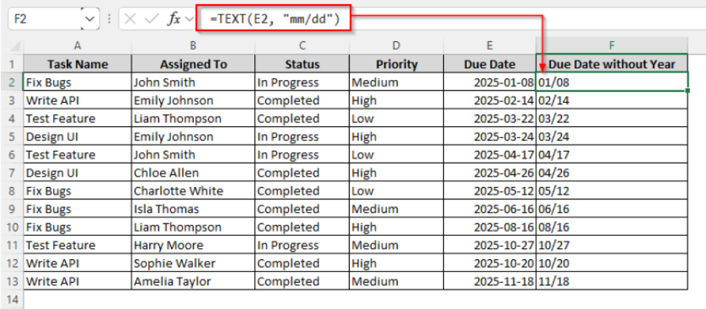 How to Remove Year from Date in Excel (7 Effective Ways) - Excel Insider