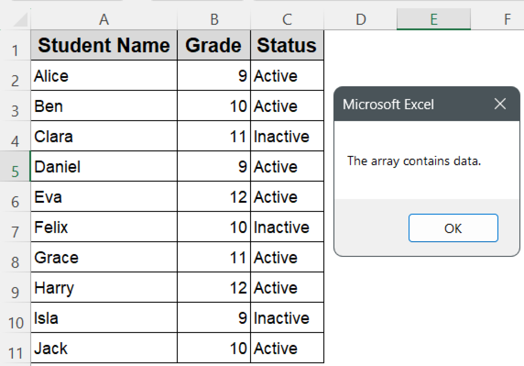 How To Check If An Array Is Empty In Excel Vba 3 Ways Excel Insider