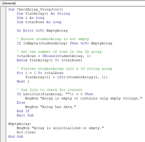 How to Check if an Array Is Empty in Excel VBA (3 Ways) - Excel Insider