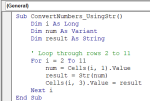How to Convert Numbers to Strings in Excel VBA (3 Examples) - Excel Insider