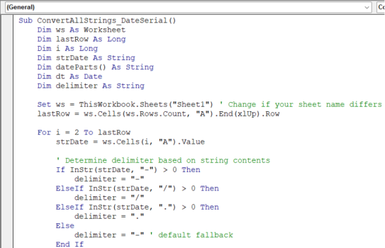 How To Convert A String To A Date In Excel Vba 3 Examples Excel Insider