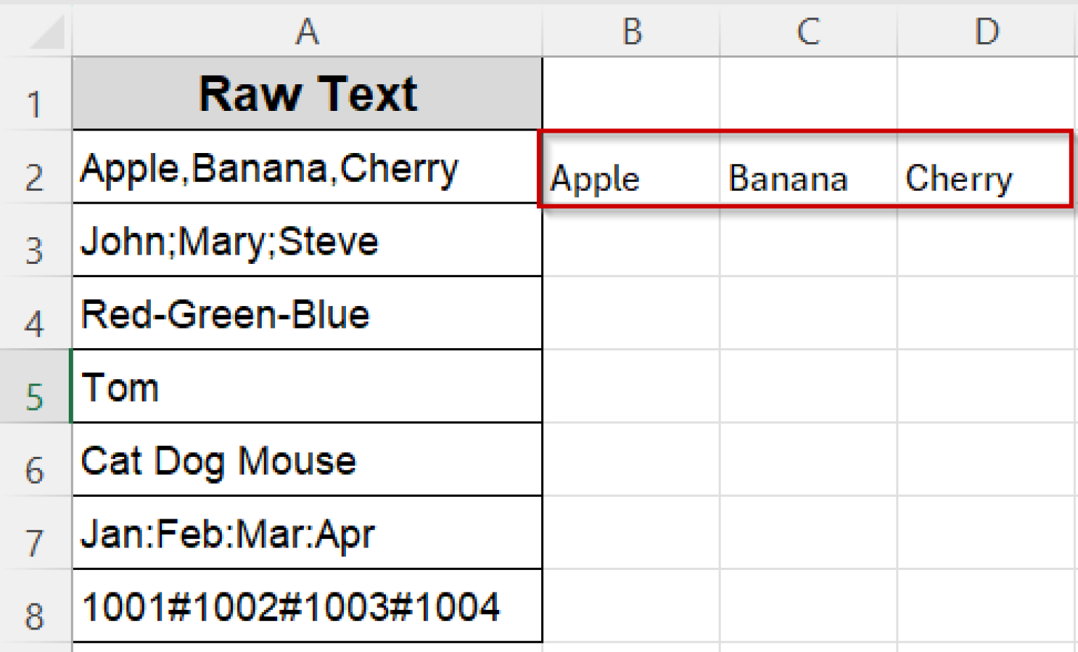 How to Split a String into an Array in Excel VBA (4 Examples) - Excel ... How to Split a String into an Array in Excel VBA (4 Examples) - Excel ...