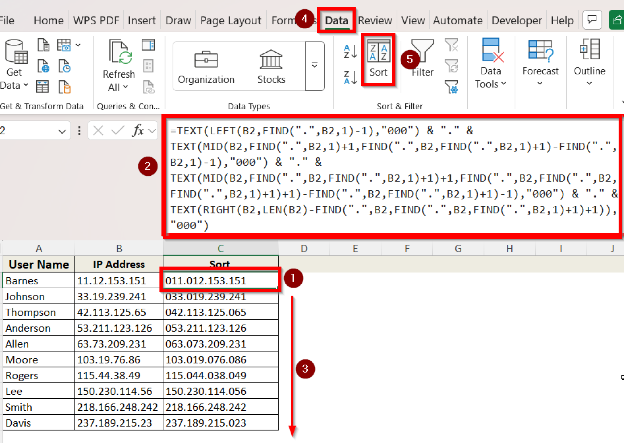 How to Sort IP Address in Excel (2 Effective Ways) - Excel Insider