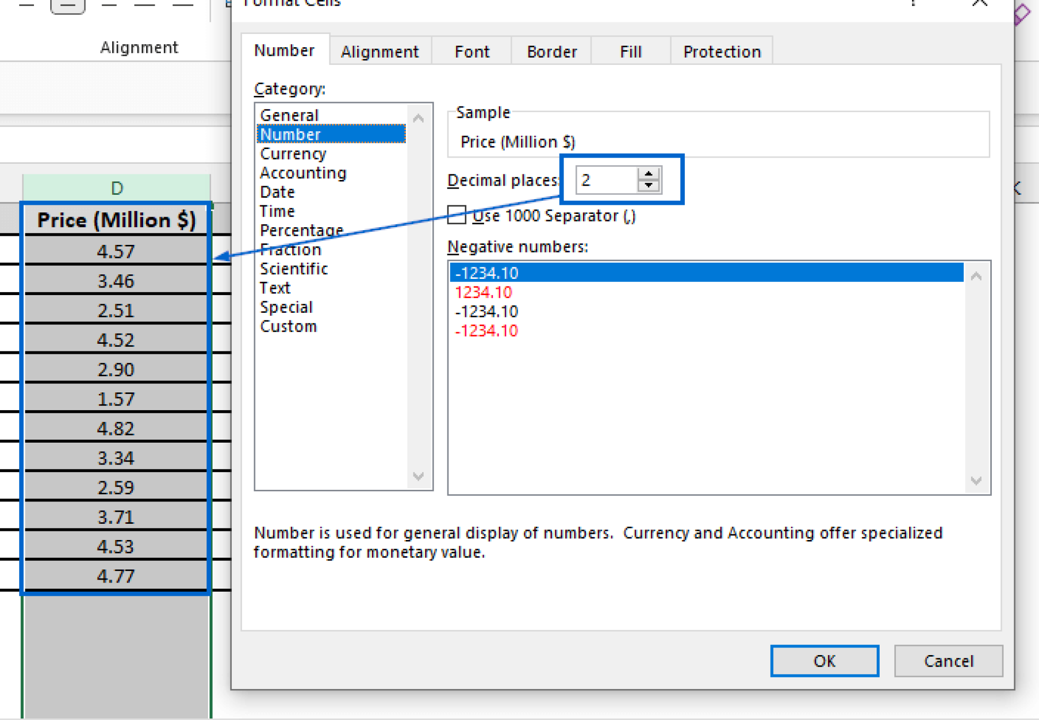 How to Round Numbers in Excel Without Formula (4 Quick Tricks) - Excel Insider