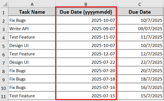 How to Format Date to YYYYMMDD with Excel VBA (3 Examples) - Excel Insider