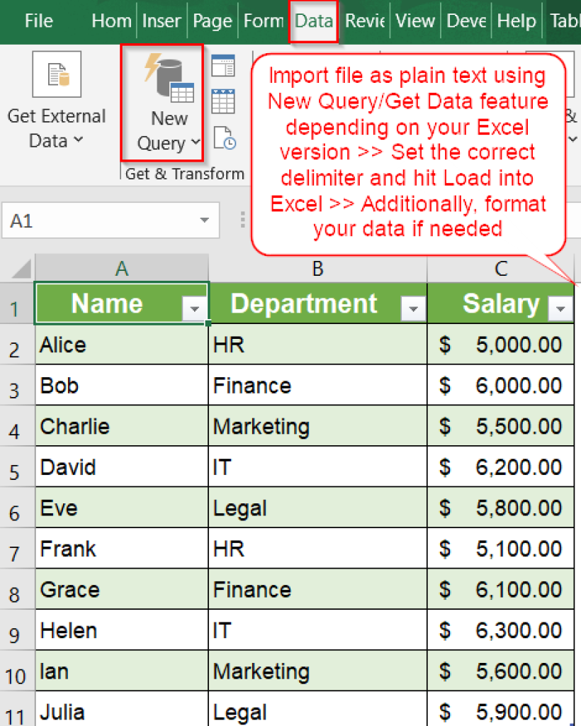 How to Convert Word to Excel with Columns (2 Suitable Ways) - Excel Insider
