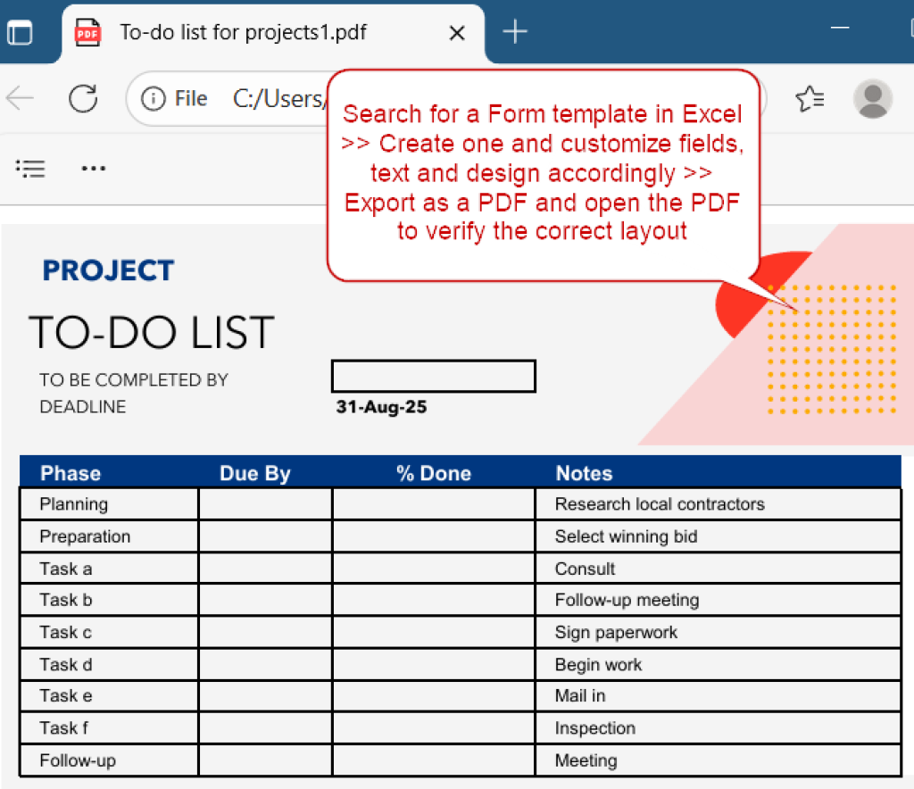 How to Create a Fillable PDF from Excel (2 Useful Methods) - Excel Insider