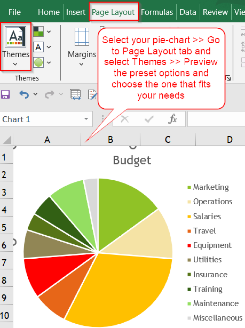 How to Change Pie Chart Colors in Excel (4 Suitable Ways) - Excel Insider