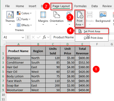 How to Change Print Area in Excel (With 3 Easy Steps) - Excel Insider