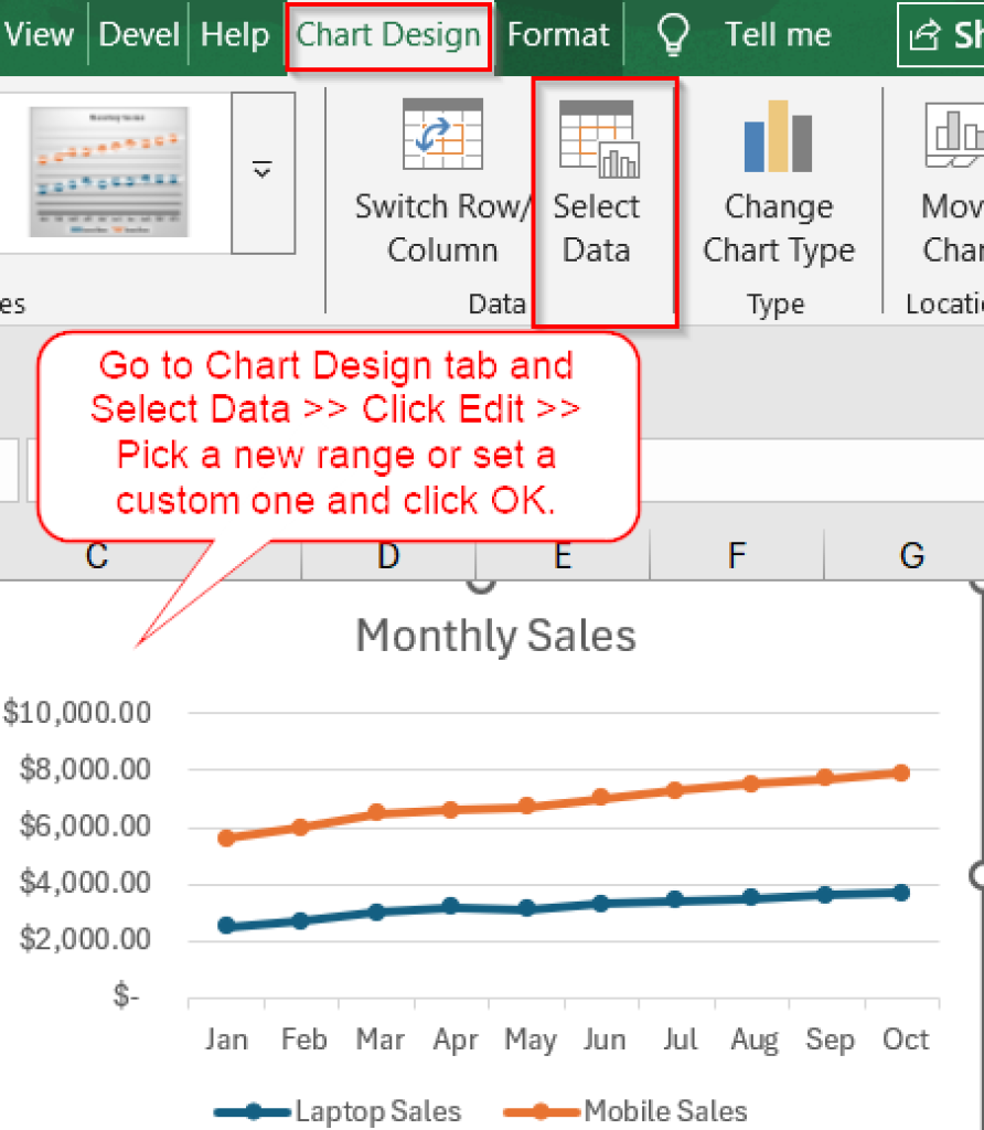 How to Change X Axis Values in Excel Chart (3 Simple Ways) - Excel Insider